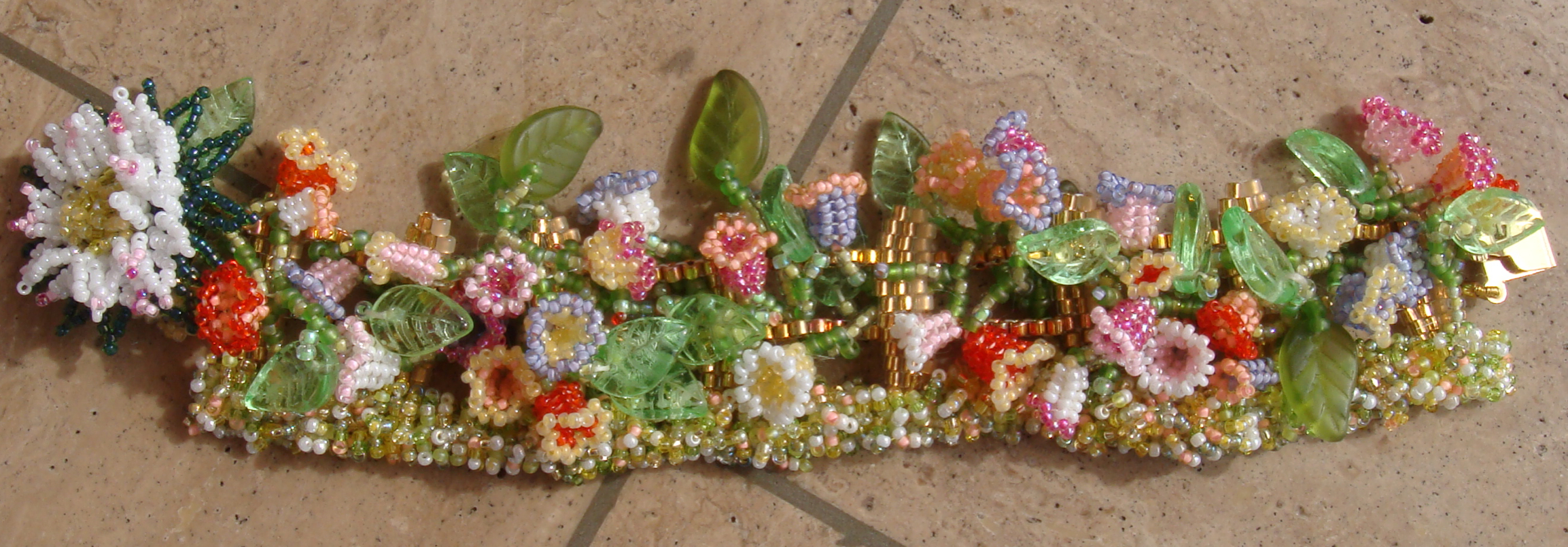 Spring Floral Bracelet - Bead School